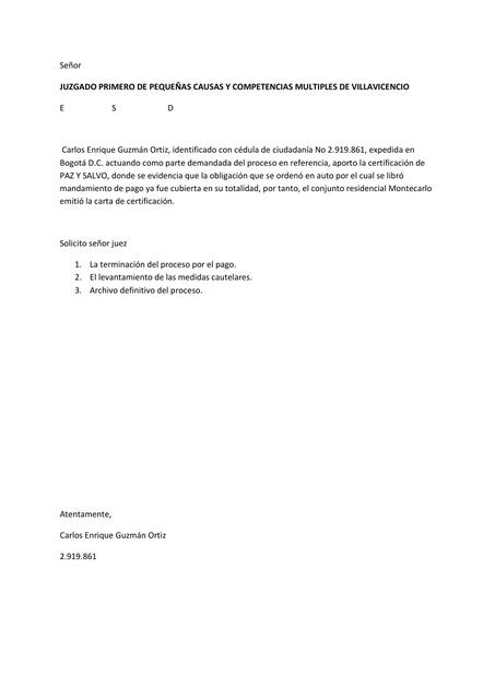 Carta | Ingrid | uDocz