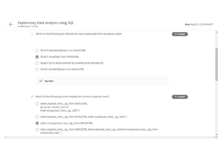 Exploratory Data Analysis using SQL Quiz | yeison | uDocz