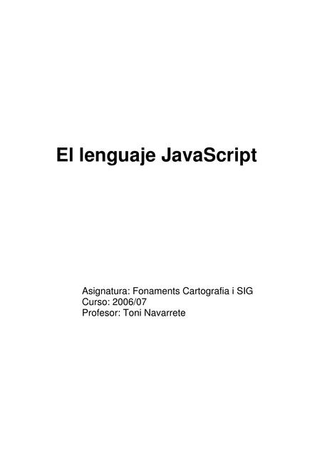 Flashcards de El Lenguaje Javascript | Por Julio Pereyra | uDocz