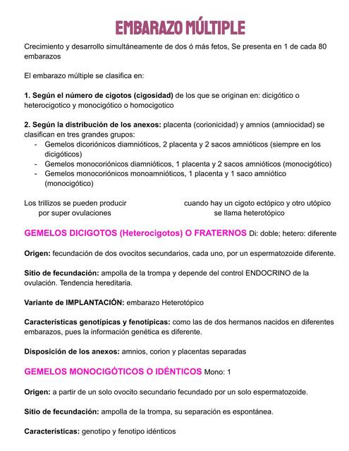 embarazo multiple | Natalia | uDocz