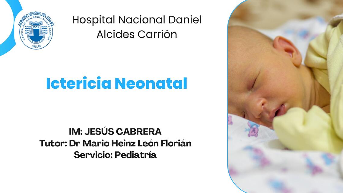 ICTERICIA NEONATAL pdf | Jesus Cabrera | uDocz