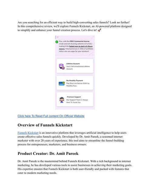 Funnels Kickstart Review | Md Mamun | uDocz