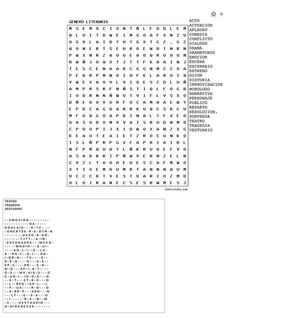 Kokolikoko com Sopas de letras | Guadalupe Gutiérrez | uDocz