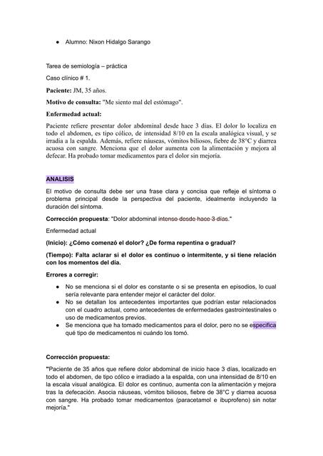 ANALISIS DE H C Nixon Hidalgo | Nixon | uDocz