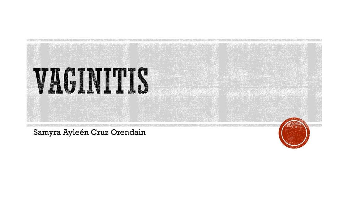 Vaginitis | Rodiz | uDocz