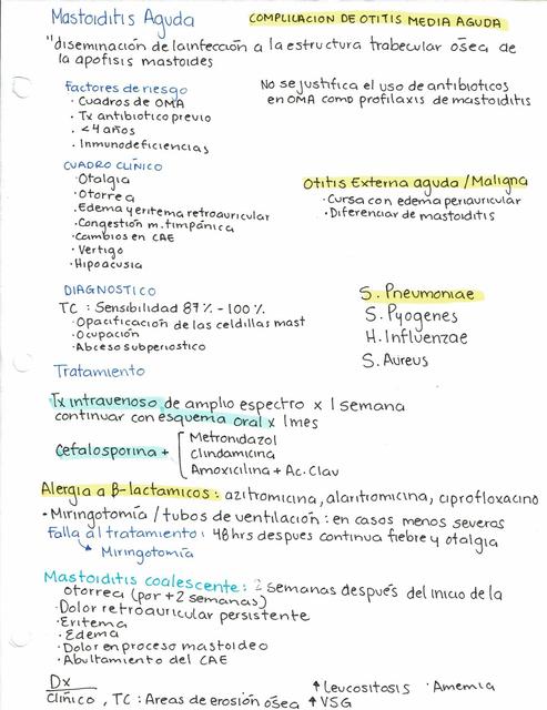Mastoiditis Aguda | Fer Yan Márquez | uDocz