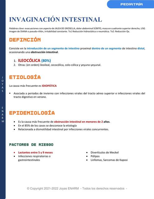 51 1 Invaginación Intestinal | Juan Diego Aguilar León | uDocz