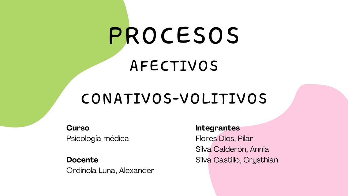 PROCESOS AFECTIVOS | Anni med study | uDocz