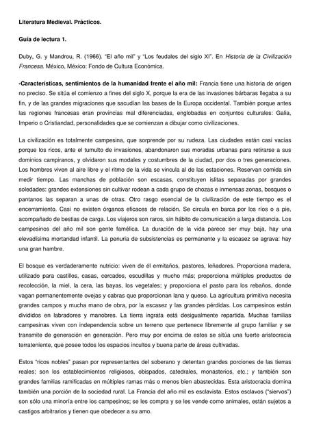 George Duby, Robert Mandrou - Historia de la Civilización Francesa | Luciana | uDocz