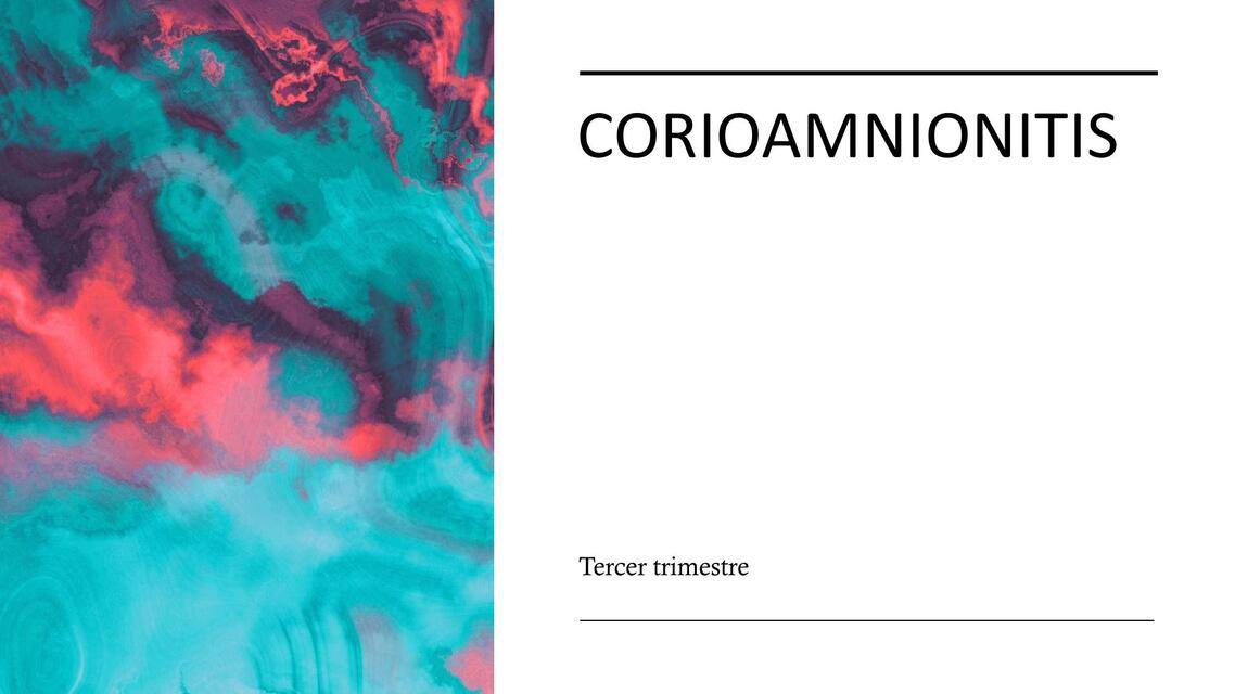 Corioamnionitis | ana maria corona | uDocz