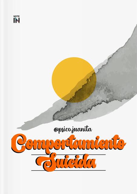 Comportamiento Suicida | Psico.Juanita | uDocz