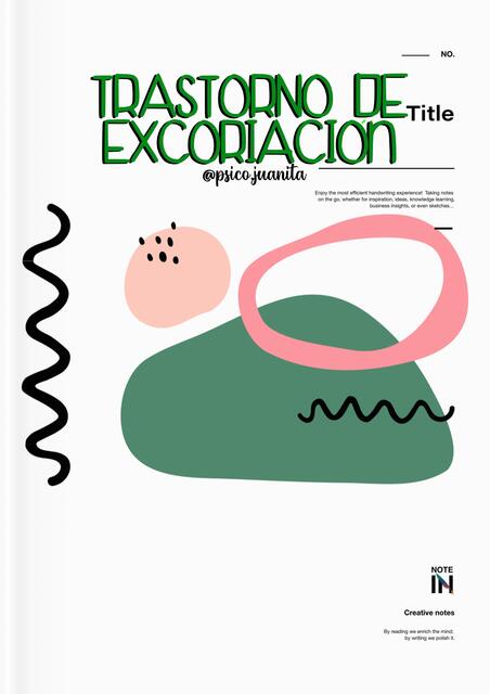 Trastorno de Excoriación | Psico.Juanita | uDocz