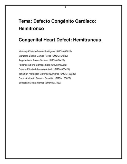 Articulo de investigación Hemitruncus | Jonathan Martinez | uDocz