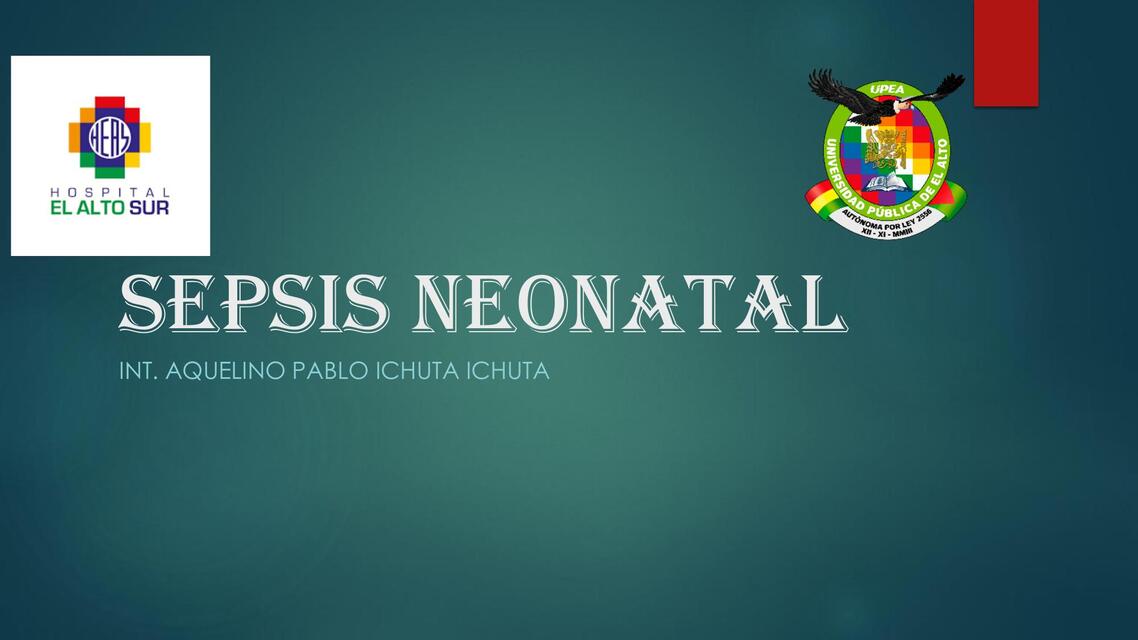SEPSIS NEONATAL | Yulisa Raquel Asistiri Velarde | uDocz