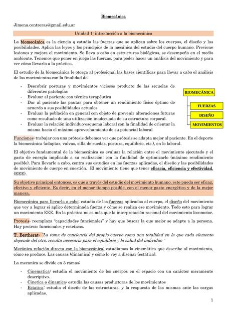 Biomecánica introducción | Anto | uDocz
