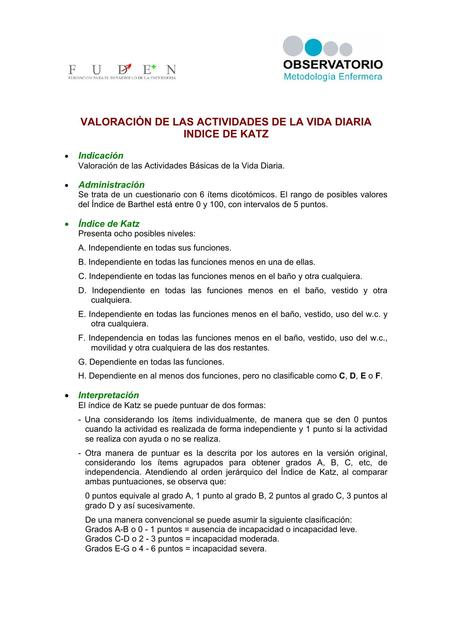 Novedad Test Katz | adri flores | uDocz