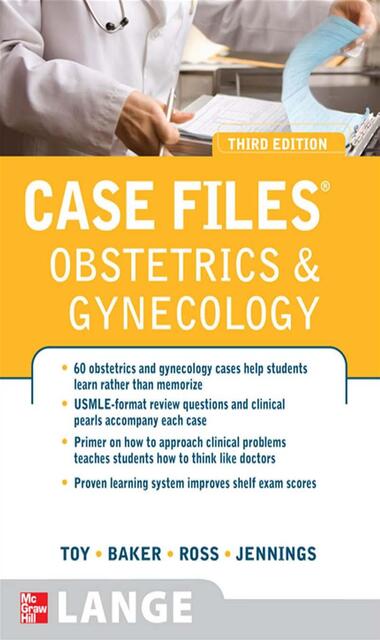 Flashcards de Case Files Obstetrics and Gynecology 3rd Edition | Por ...