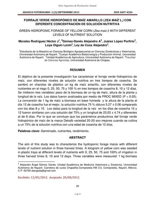 28 hidroponico de maiz 20 | Santiago | uDocz