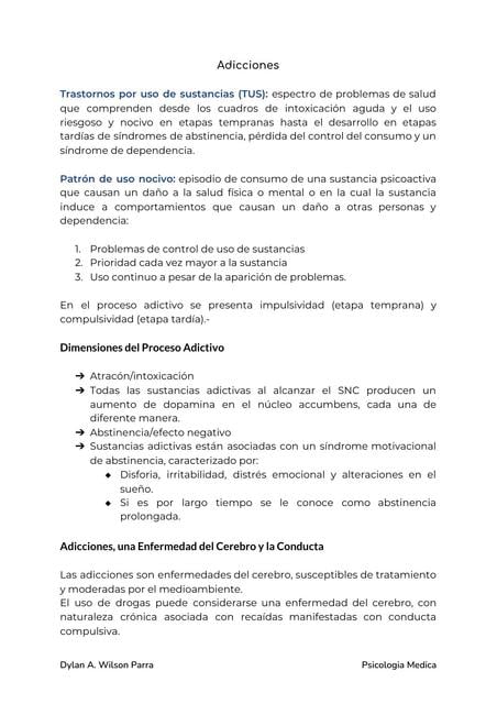 Adicciones Dylan Antonio Wilson Parra Udocz 0992