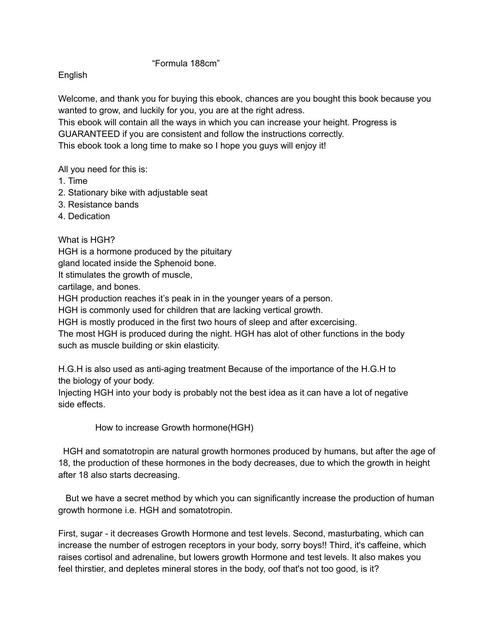 Formula 188cm | Jose | uDocz