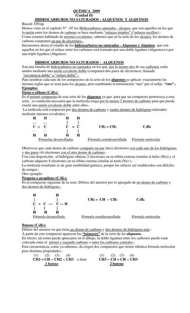 ALQUENOS ALQUINOS | Milly | uDocz