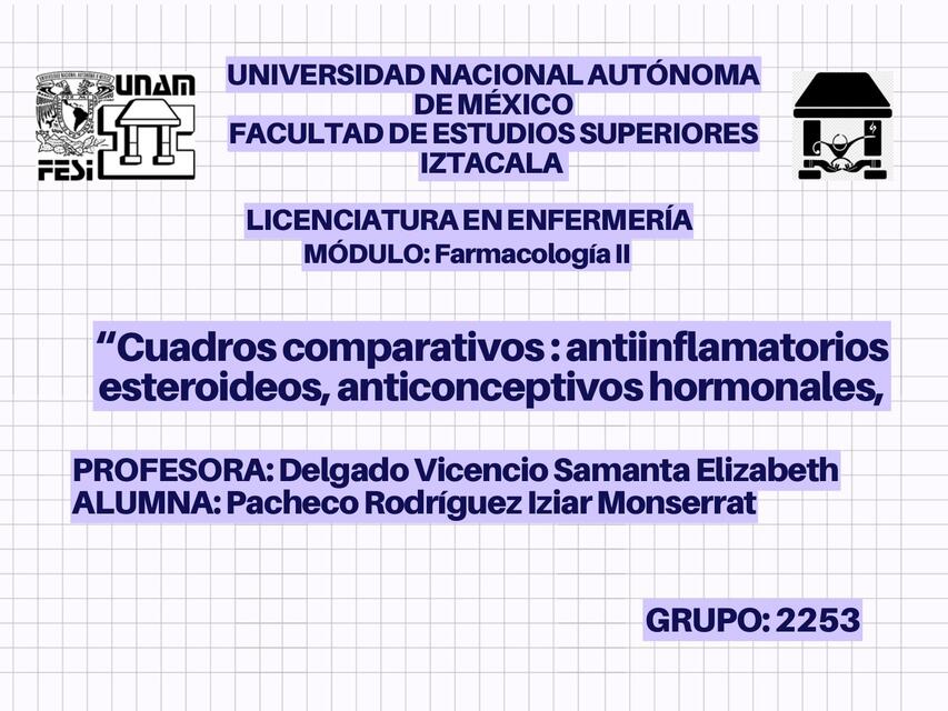 antiinflamatorios esteroideos, anticonceptivos hormonales | Monserrat ...
