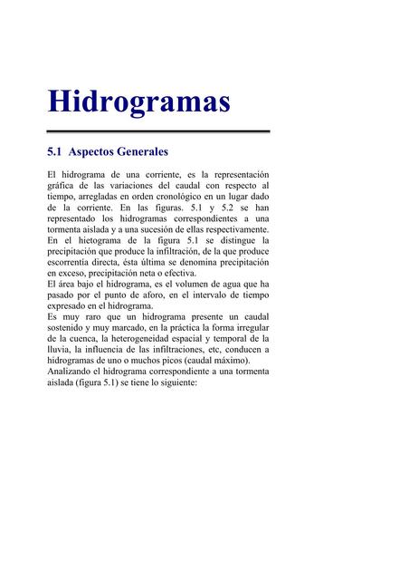 Tipos De Hidrogramas.Pdf | Edison Gonzalez | uDocz