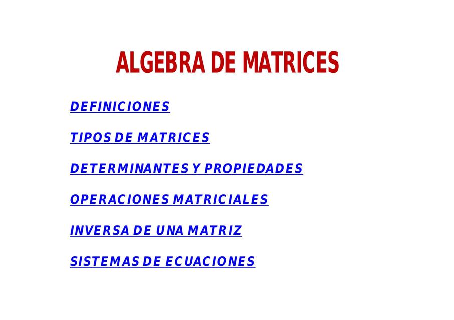Algebra de Matrices | Mario Gonzalez | uDocz