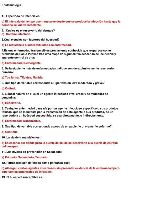 Epidemiologia preguntas | Amanda Rosemberg | uDocz