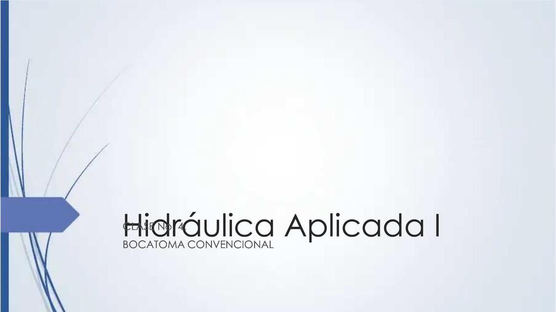 Hidráulica aplicada I | Wilfredo Miranda | uDocz