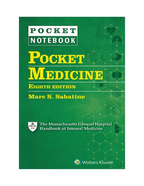 Pocket Notebook Series Dr Marc S Sabatine MD Pocke | Luis | uDocz