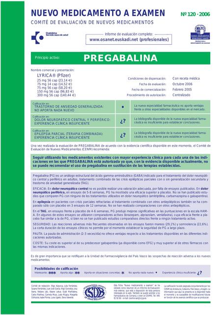 pregabalina ficha 1 | | uDocz