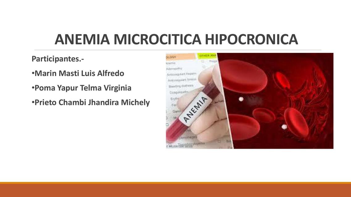 Anemia microcitica | uDocz