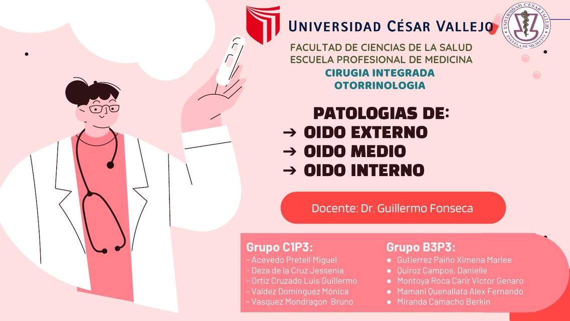 OTORRINOLOGIA C1P3 B3P3 TEMA 2 | Sonia | uDocz