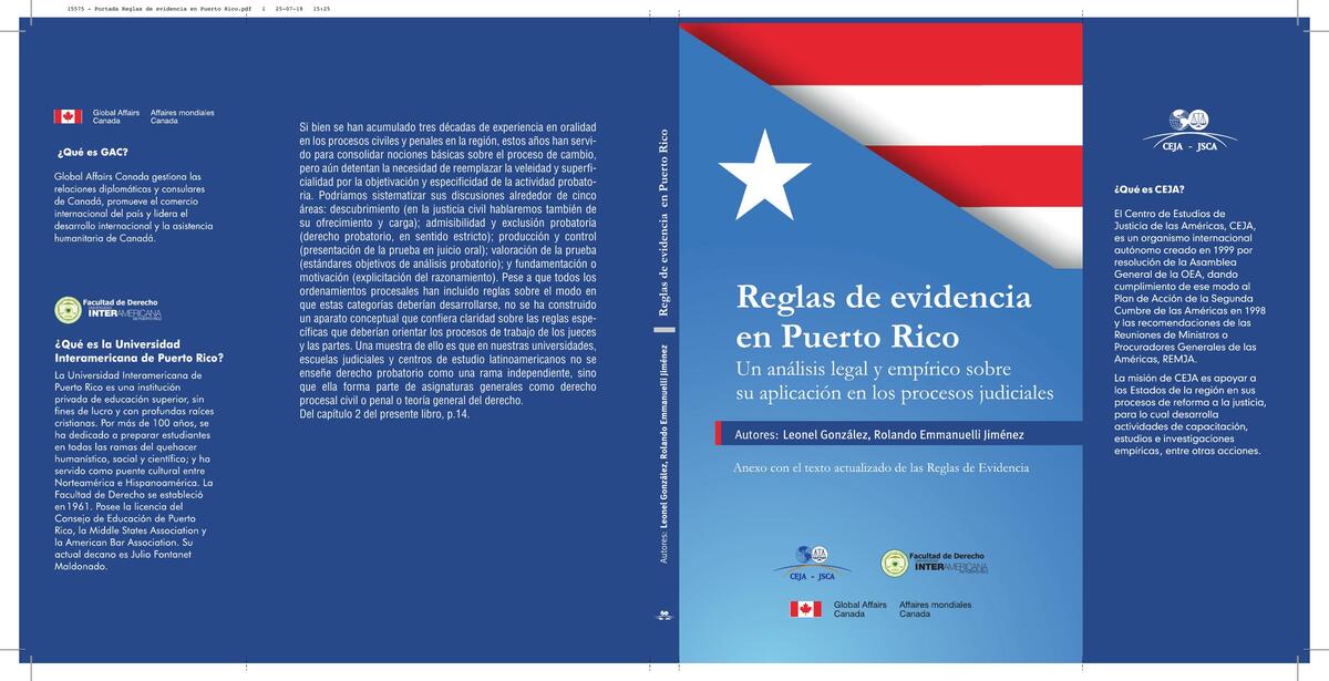 Reglas de evidencia en Puerto Rico | Nicole | uDocz