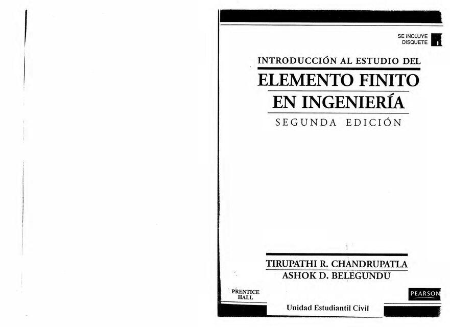 Introduccion Al Estudio Del Elemento Finito en Ing | Guillermo Mattos ...