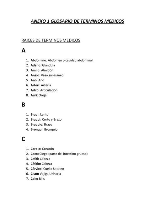 Glosario de Términos Médicos | William Uriel Ramos Jeronimo | uDocz Glosario de Términos Médicos | William Uriel Ramos Jeronimo | uDocz