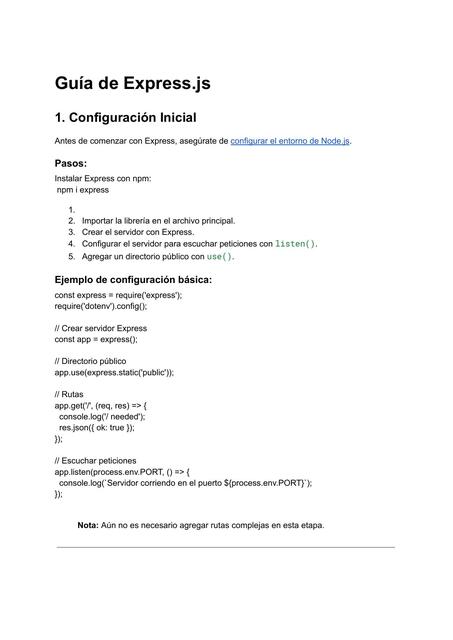Guía de Express js | Andres | uDocz