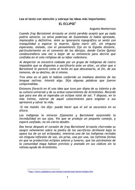 El eclipse | Loredo | uDocz