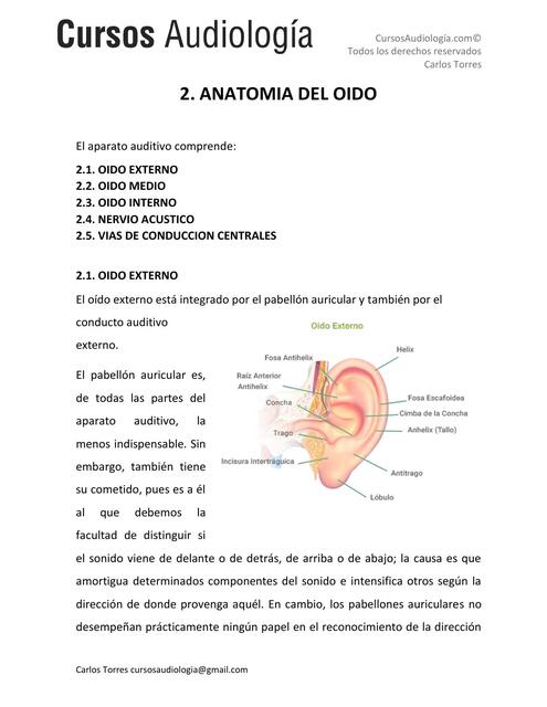 2 ANATOMIA DEL OIDO | Sofia Demassi | uDocz