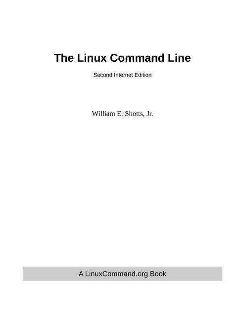 The Linux Command Line 2nd Edt Daniel Udocz