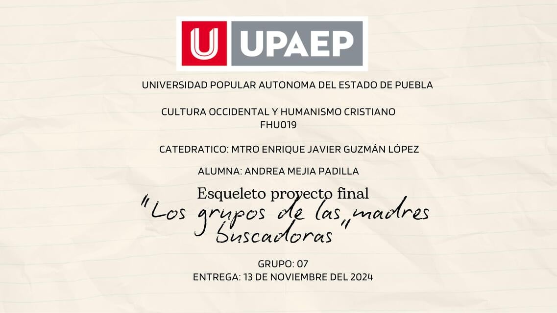 Grupo de las madres buscadoras | Andy Mejia | uDocz