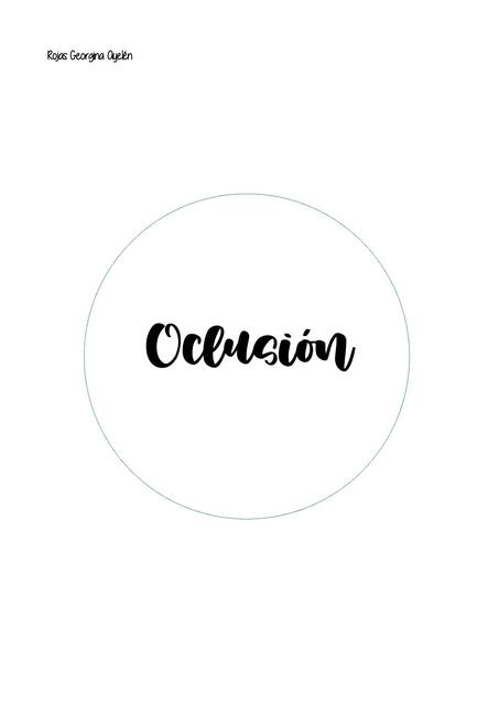 OCLUSION | Georgi Rojas | uDocz