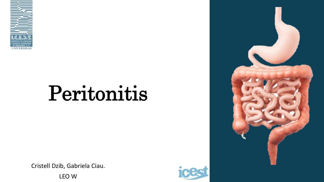 Peritonitis PPT | Cristell Dzib | uDocz