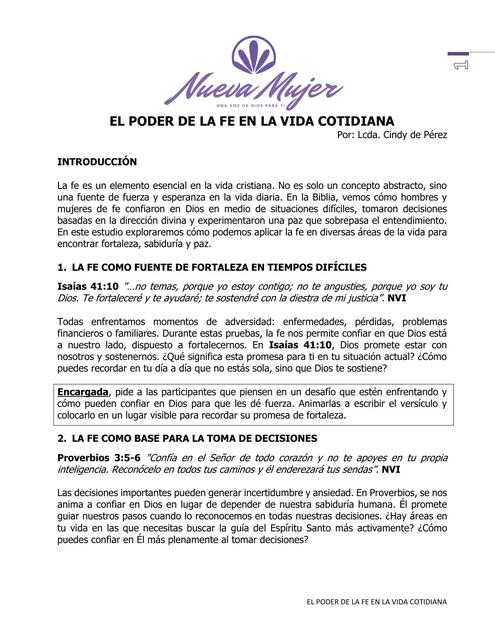 3 EL PODER DE LA FE EN LA VIDA COTIDIANA 28 2 | Raquel | uDocz