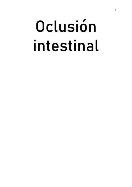 Oclusion intestinal | Estresandante_Study | uDocz