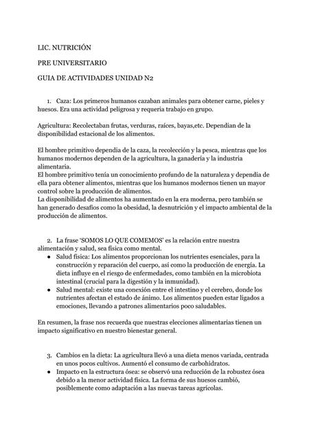 Introduccion a la nutricion TP2 | uDocz