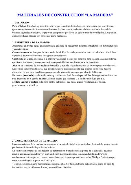 Flashcards de Materiales de construcción La Madera | Por Actualidad ...