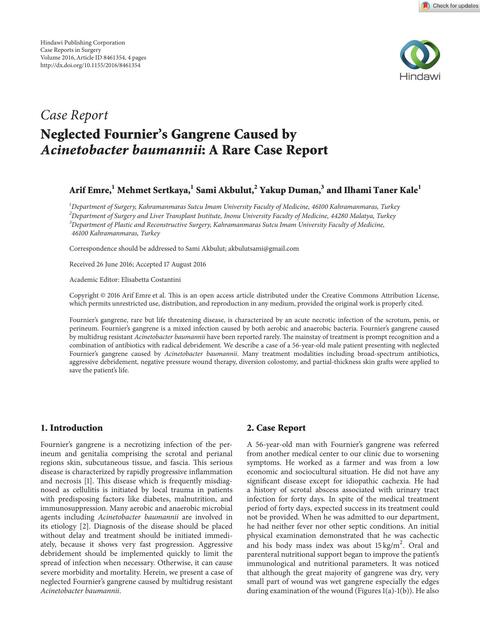 Case Reports in Surgery Emre Neglected Fournier s | PATRICIO SANCHEZ ...