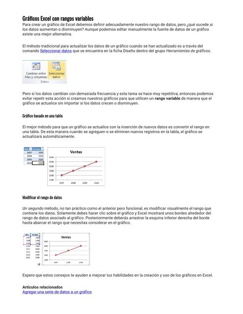 Gráficos Excel con rangos variables | Patricio | uDocz